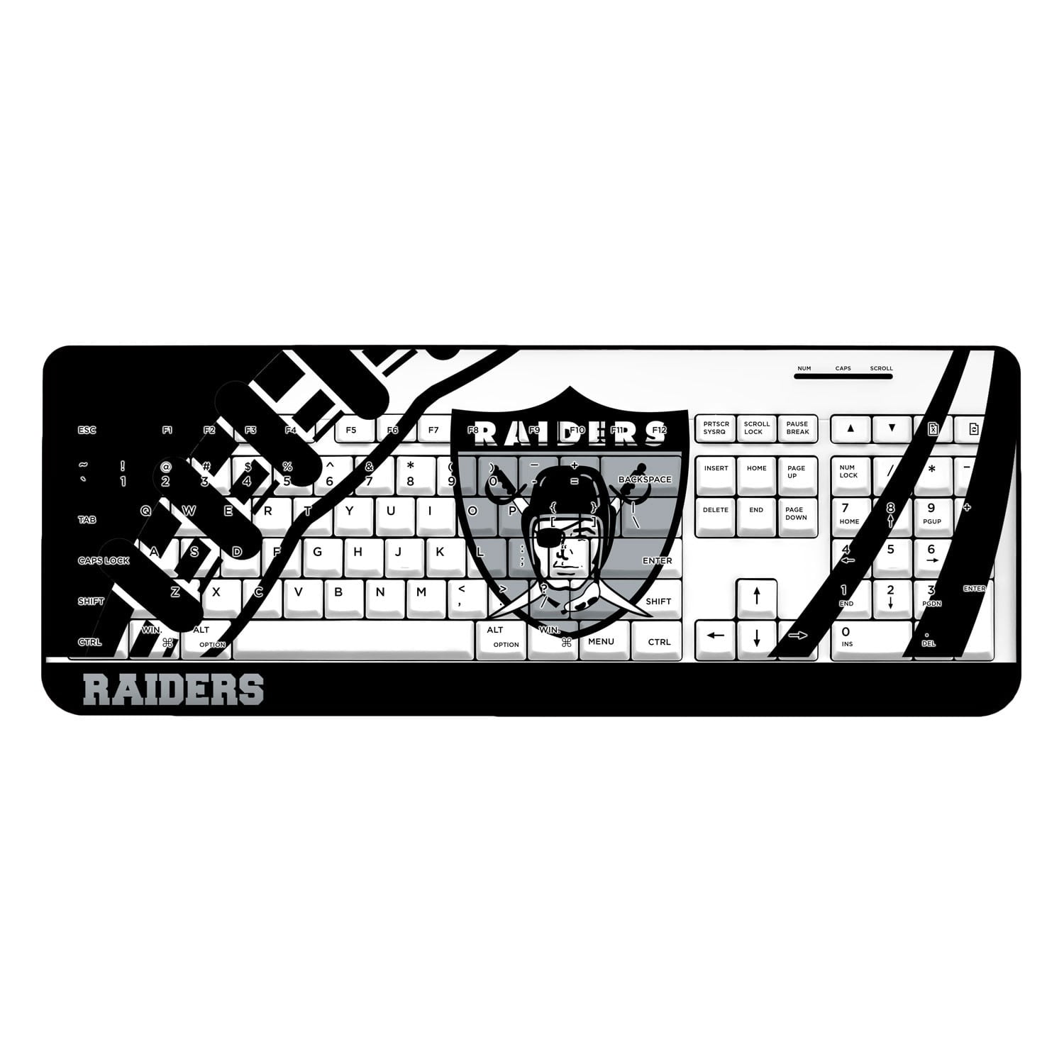 Oakland Raiders Passtime Design Wireless Keyboard - Walmart.com