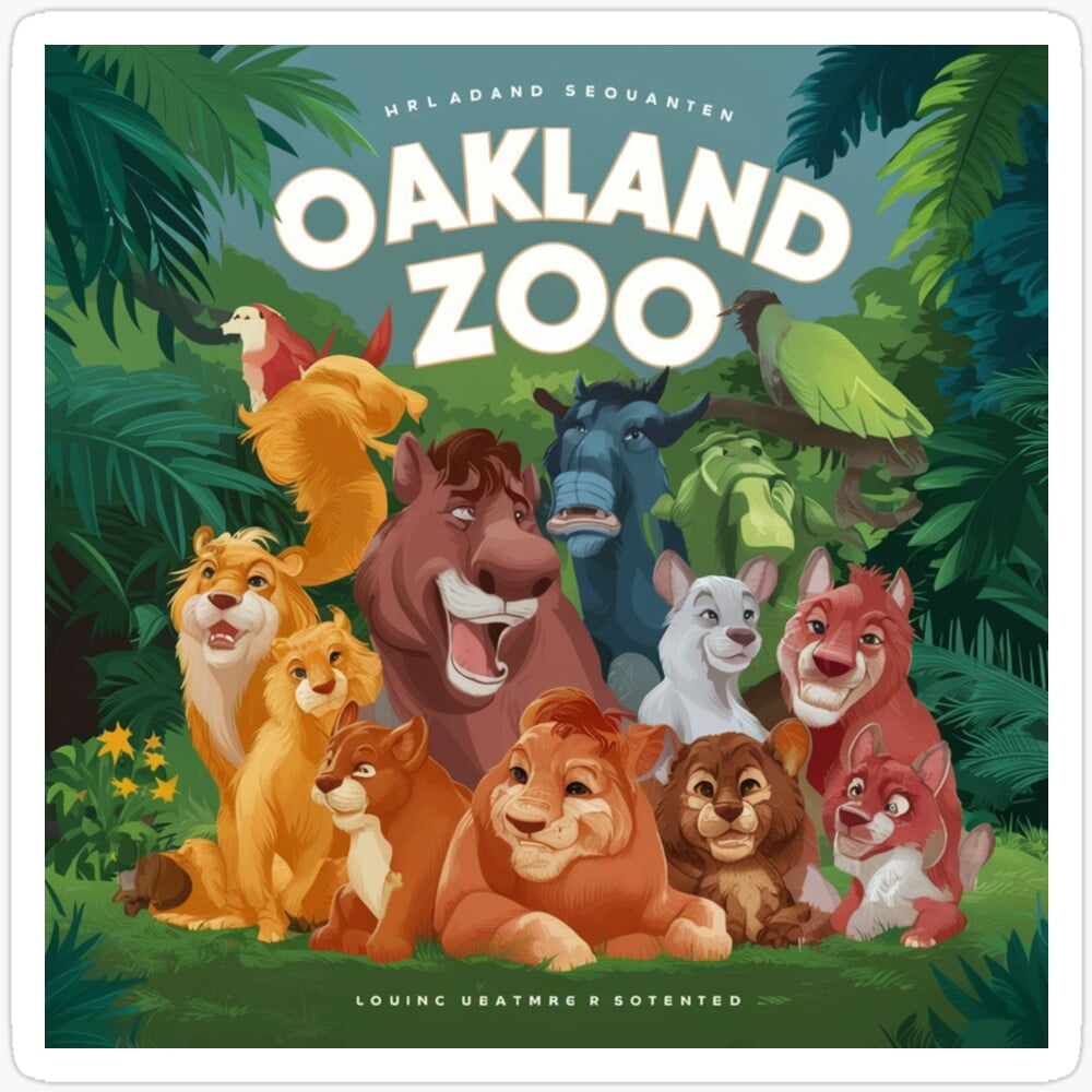 Oakland Zoo Sticker Phone Decal Water Bottle Stickers Car Decals ...