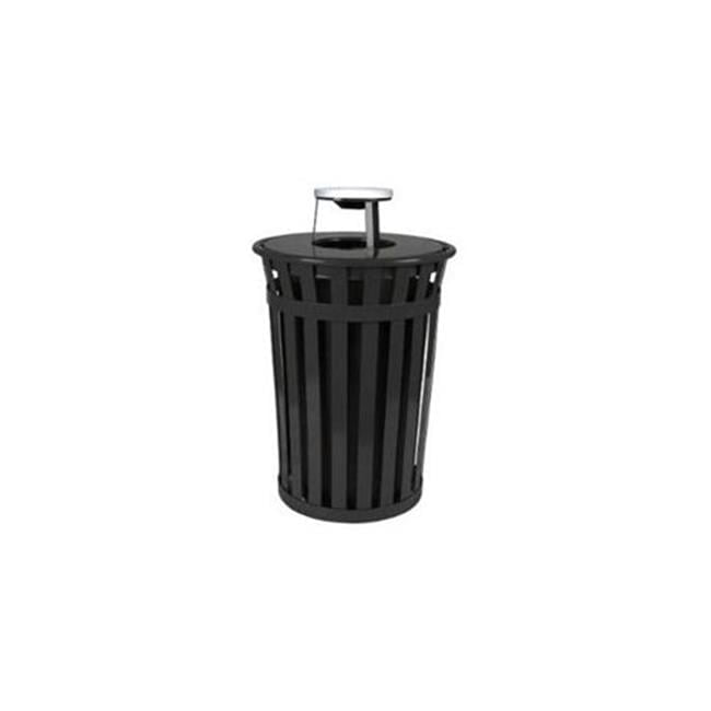 Oakley Slatted Metal Waste Receptacle with Ash Top - Silvadillo ...