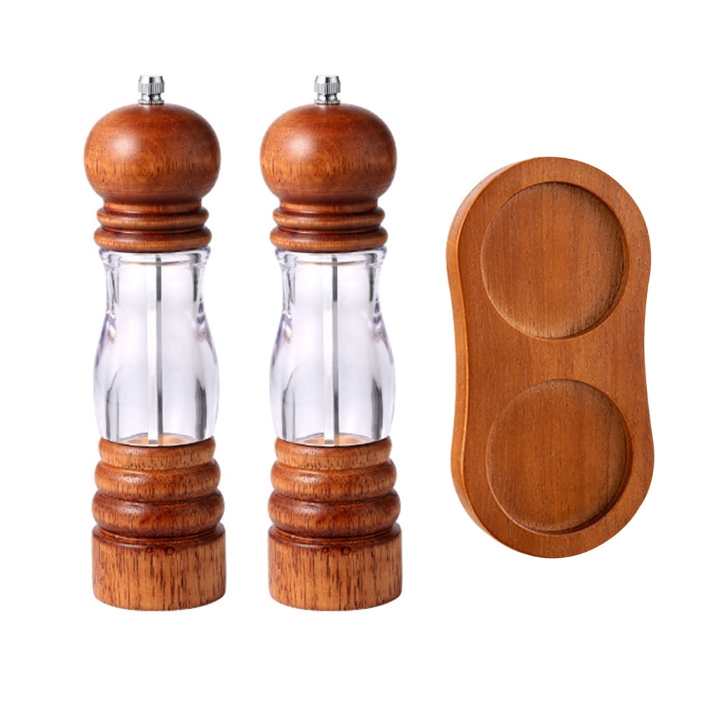 Oaks Wood Peppers Grinder Mill Kitchen Tool Adjustable Coarseness ...