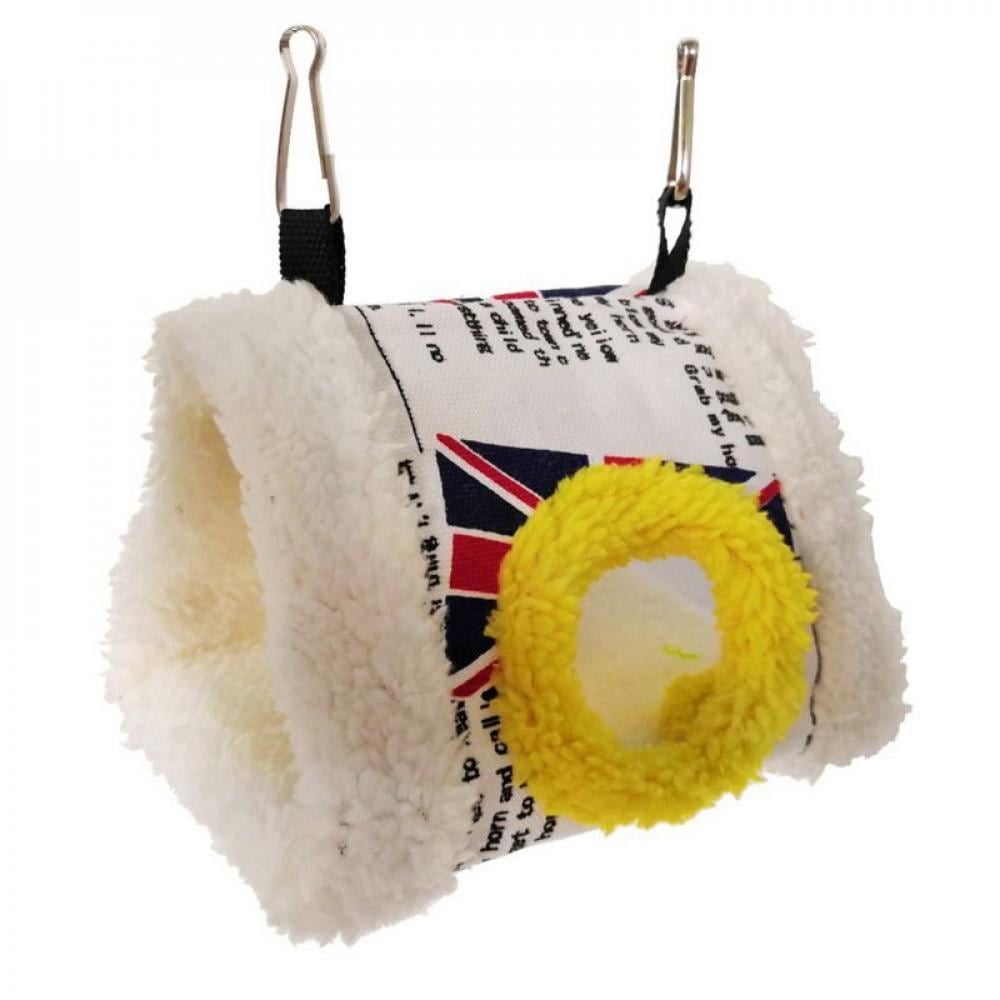Oaktree Bird Hammock, Warm Parrot Hanging Bed Swing Toys Bird Nest ...