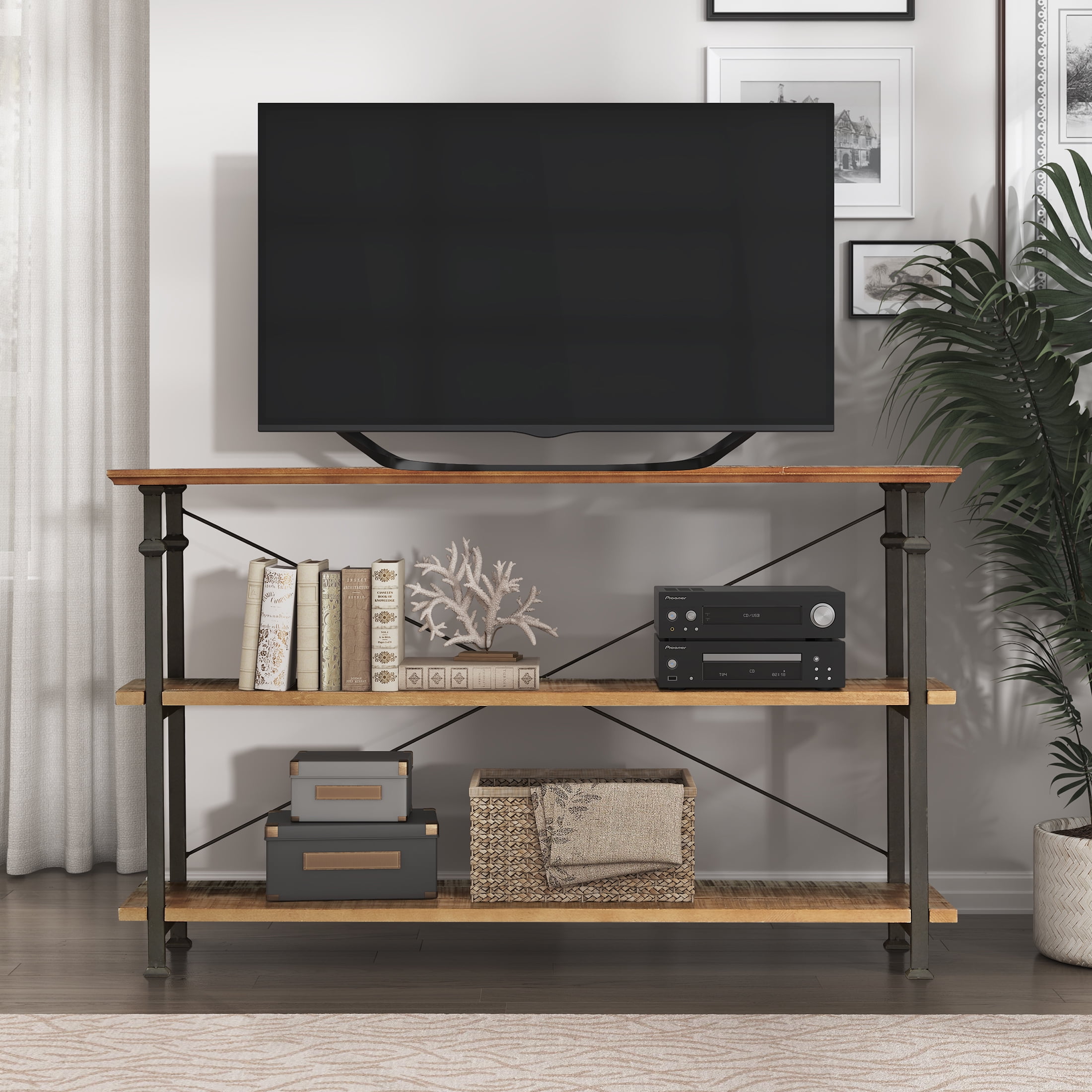 OakvillePark Hingham Sofa Table, Rustic Brown - Walmart.com