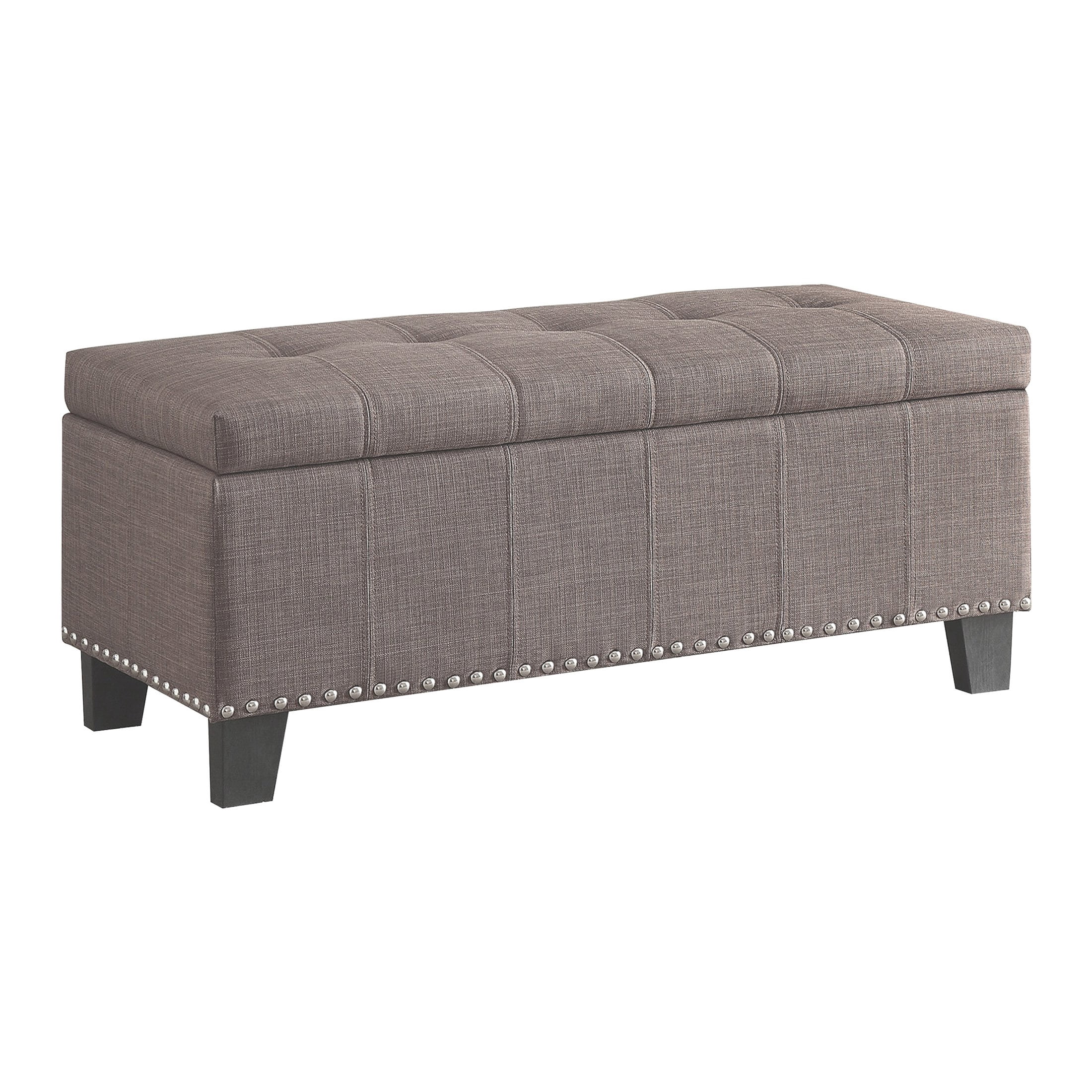 OakvillePark Jerrick Fabric Lift Top Storage Bench, Brown - Walmart.com