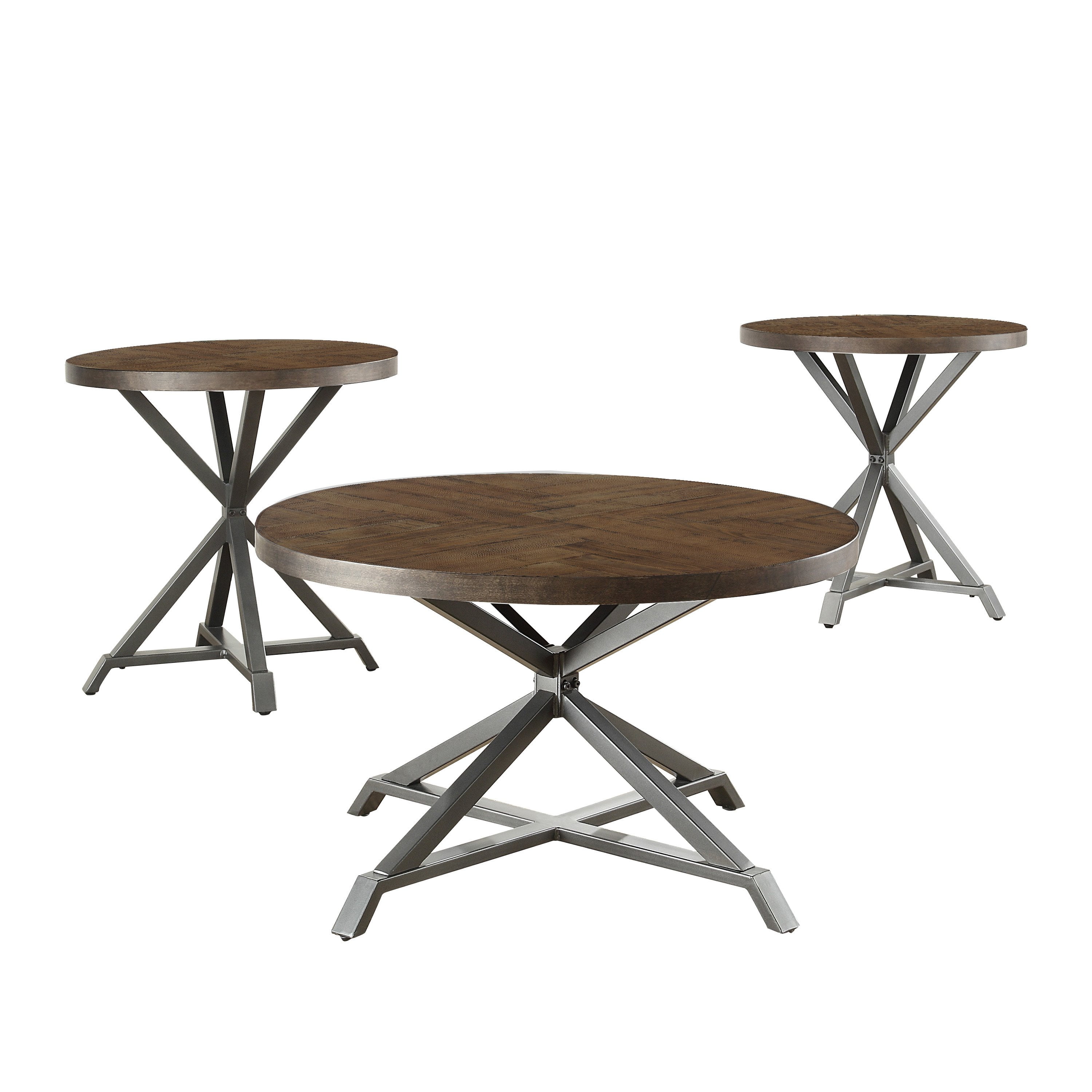 OakvillePark Sarben 3-Piece Pack Occasional Set, Burnished Brown ...