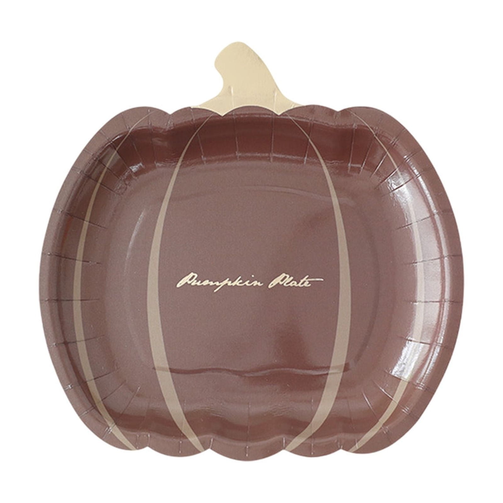 Oalirro Disposable Pumpkin Paper Plates Set of 10 – Halloween ...