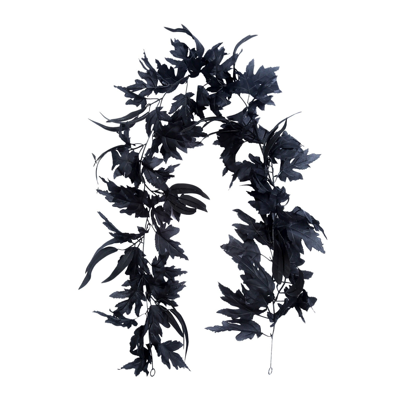 Oalirro Halloween Black Vines Artificial Maple Leaf Decor - Mysterious ...