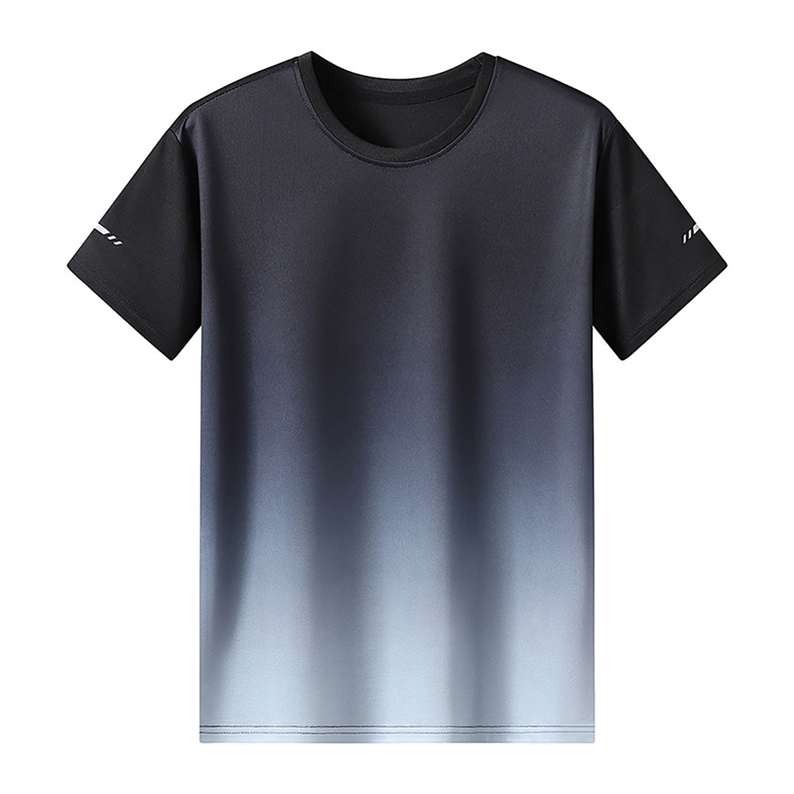 Oalirro Men's Casual Gradient Tee, Short Sleeve, Comfortable, Unique ...