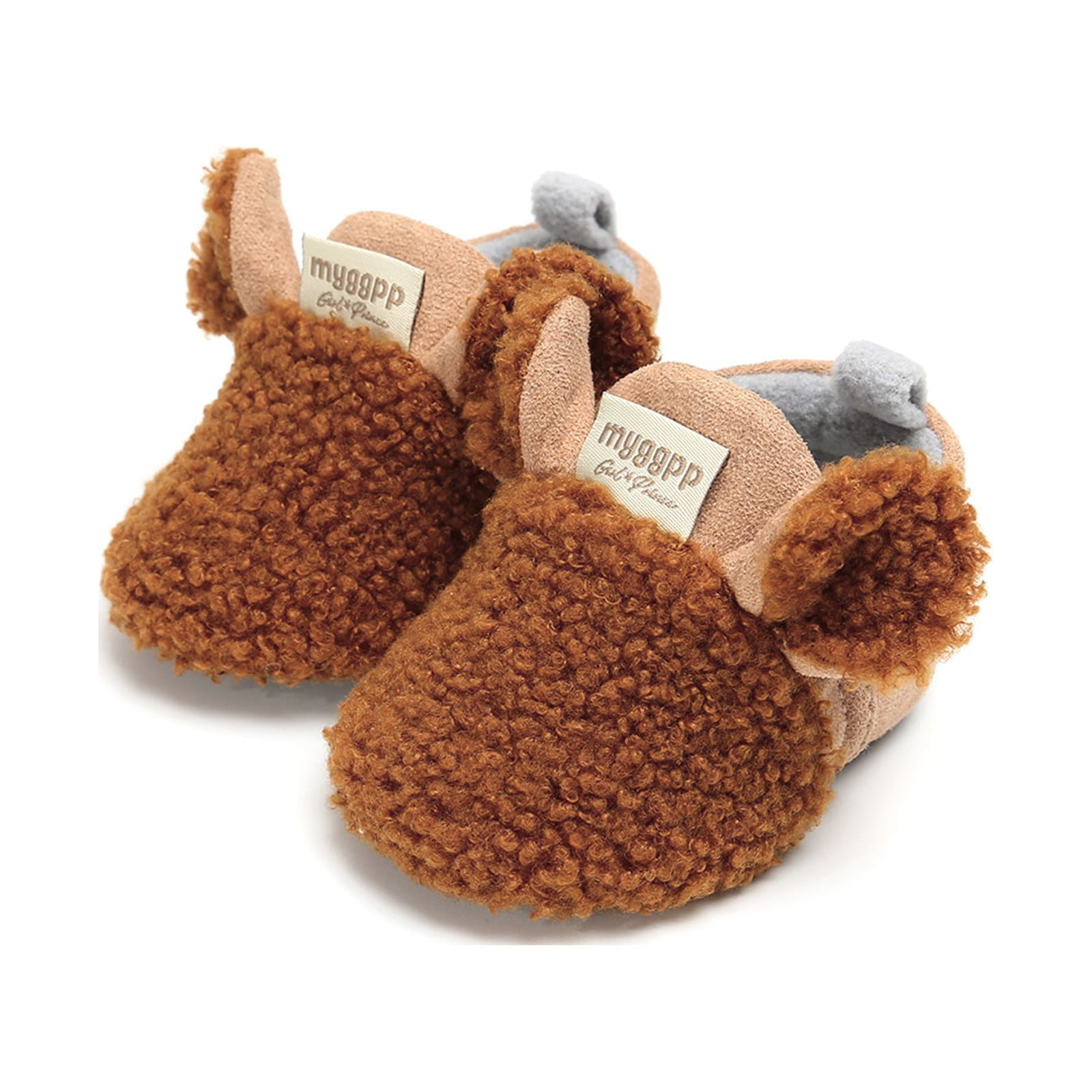 Oalirro Newborn Baby Child Crawling Shoes Boy Girl Lamb Slippers ...