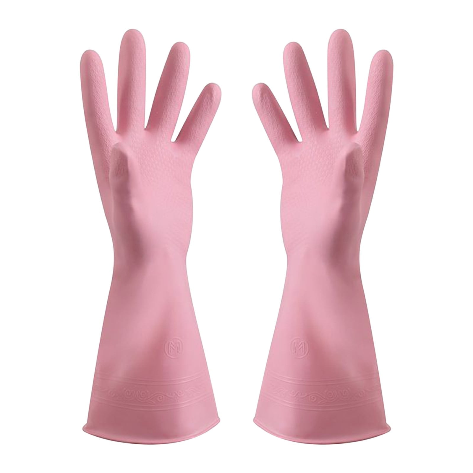 Oalirro Multi-Purpose Kitchen Rubber Gloves, Medium Size, Waterproof ...