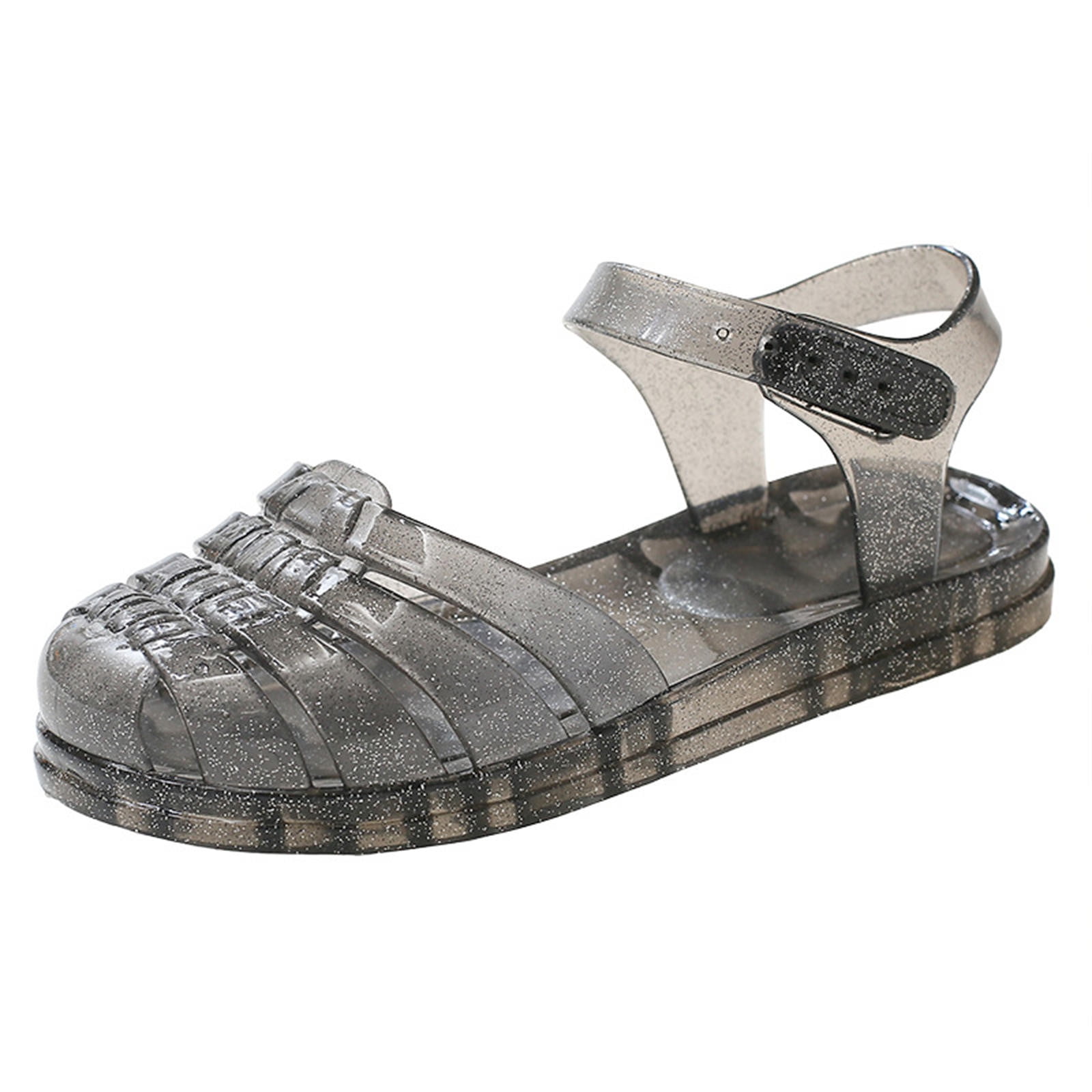 Oalirro - Selected Toddler Girl Sandals PVC Fabric Closed Toe Beach ...