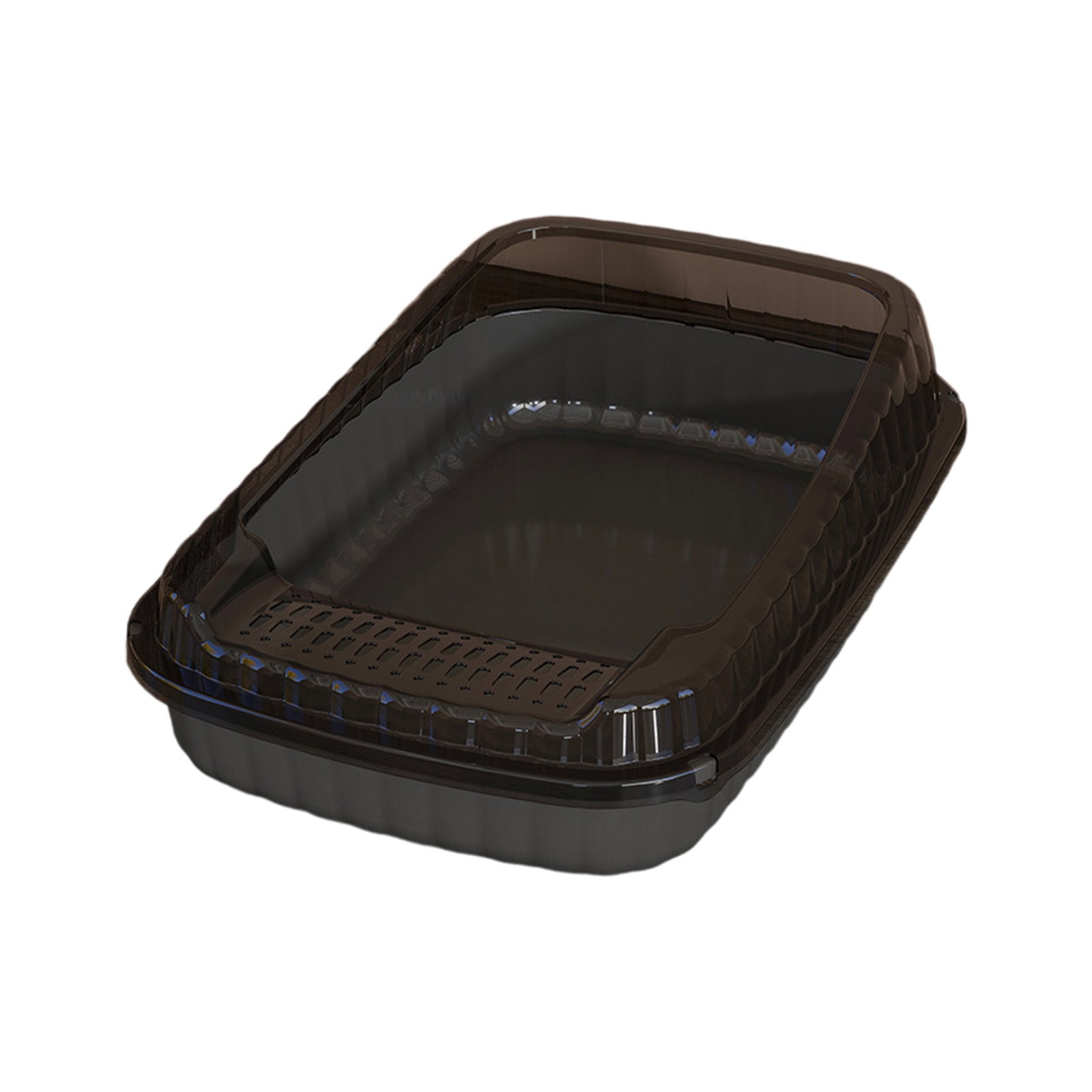 Oalirro Semi Enclosed High Sided Litter Box for Cats - Splash Proof ...
