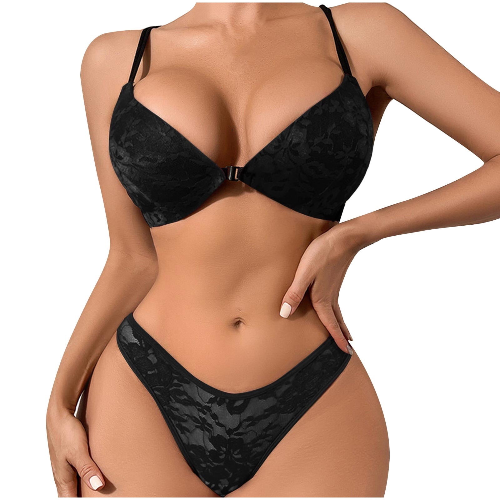 Oalirro Womens Exotic Lingerie Sets Lace 2 Piece Lingerie Set Sexy
