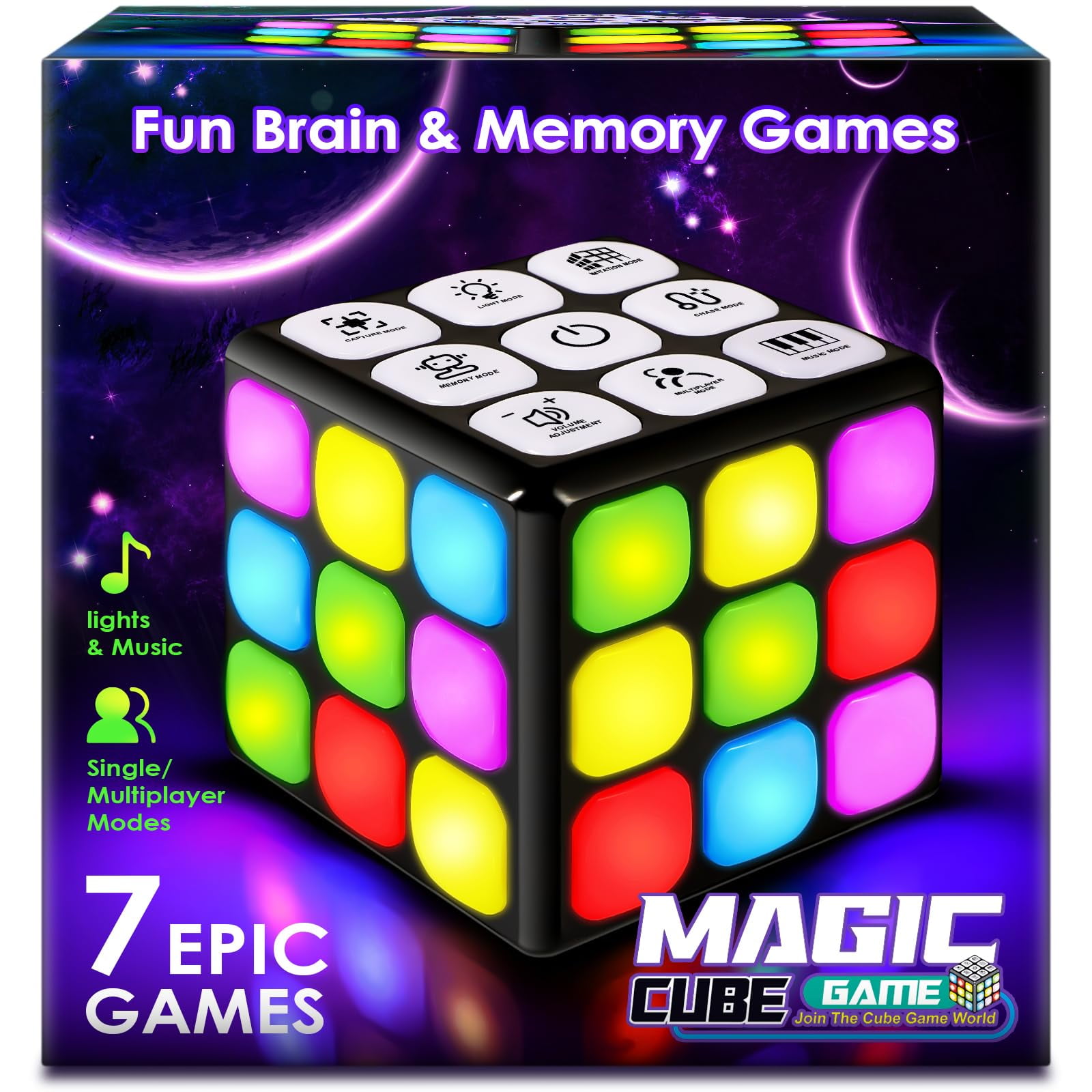 Oalyip Magic Cube Game Multiplayer for Kids with 7 Epic Games Novelty ...