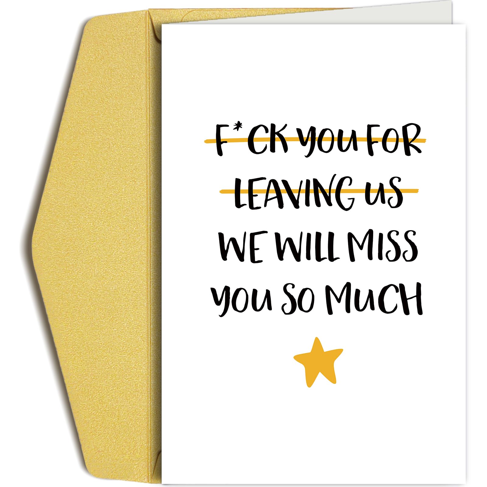 Oamiolek Funny Leaving Card for Coworkers, Hilarious New Job Card for ...