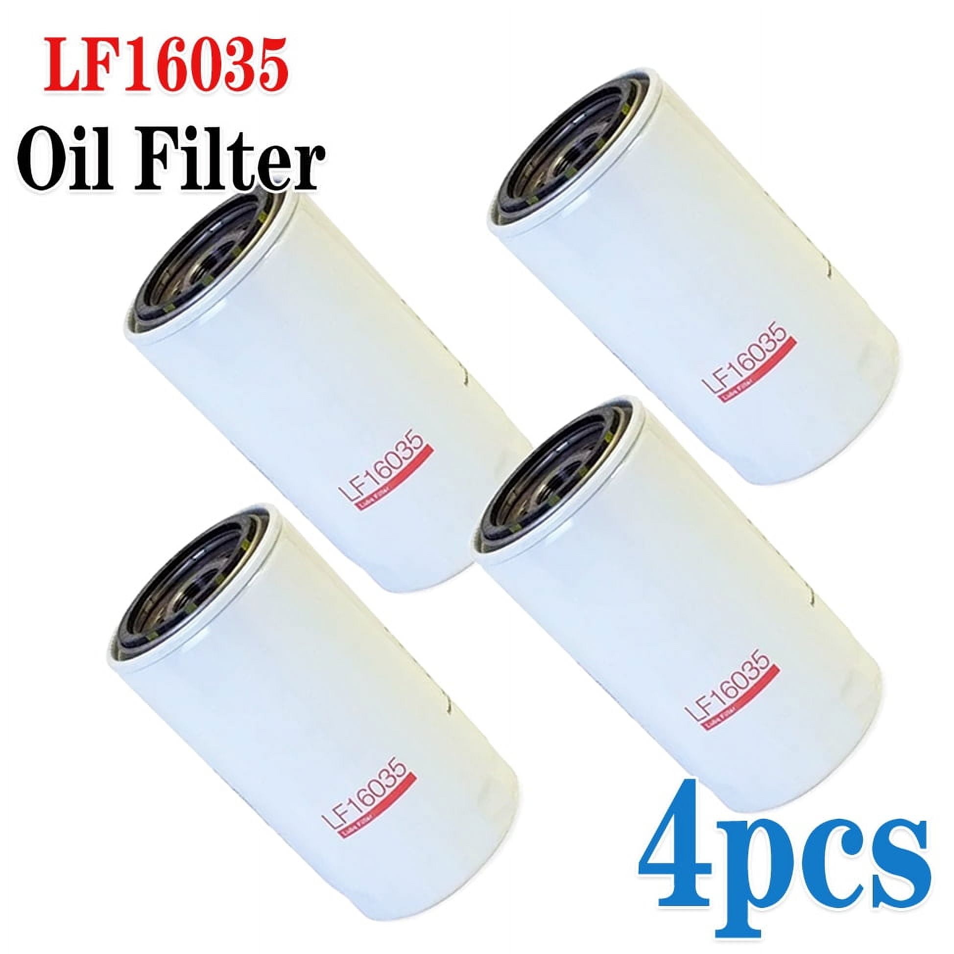 Set of 4 Oil Filter ; Fits Cummins 5.9L & 6.7L Diesel Engines (#LF16035 ...