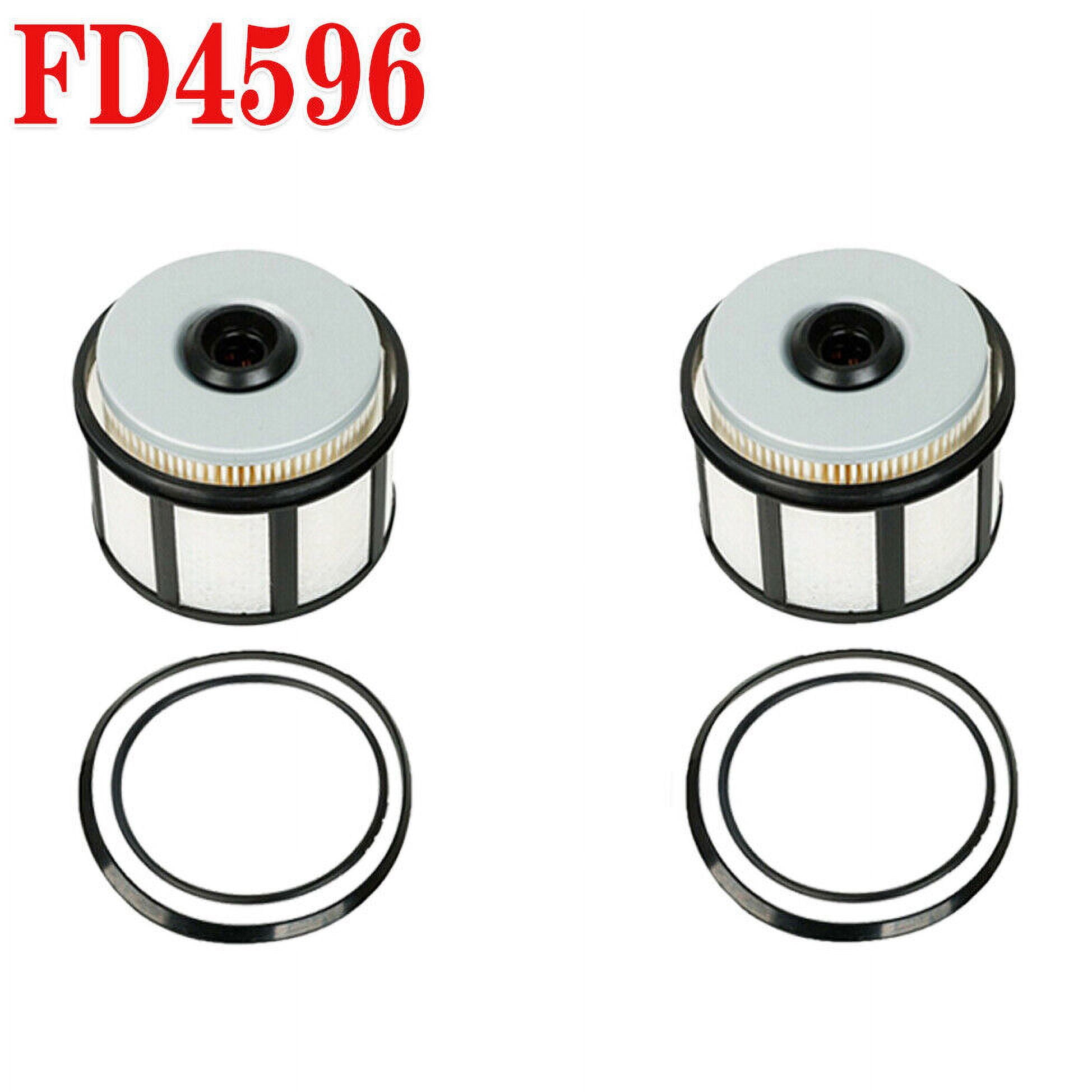 2Pcs Fuel Filter Kit FD4596 For Ford F & E Series 7.3L Powerstroke ...