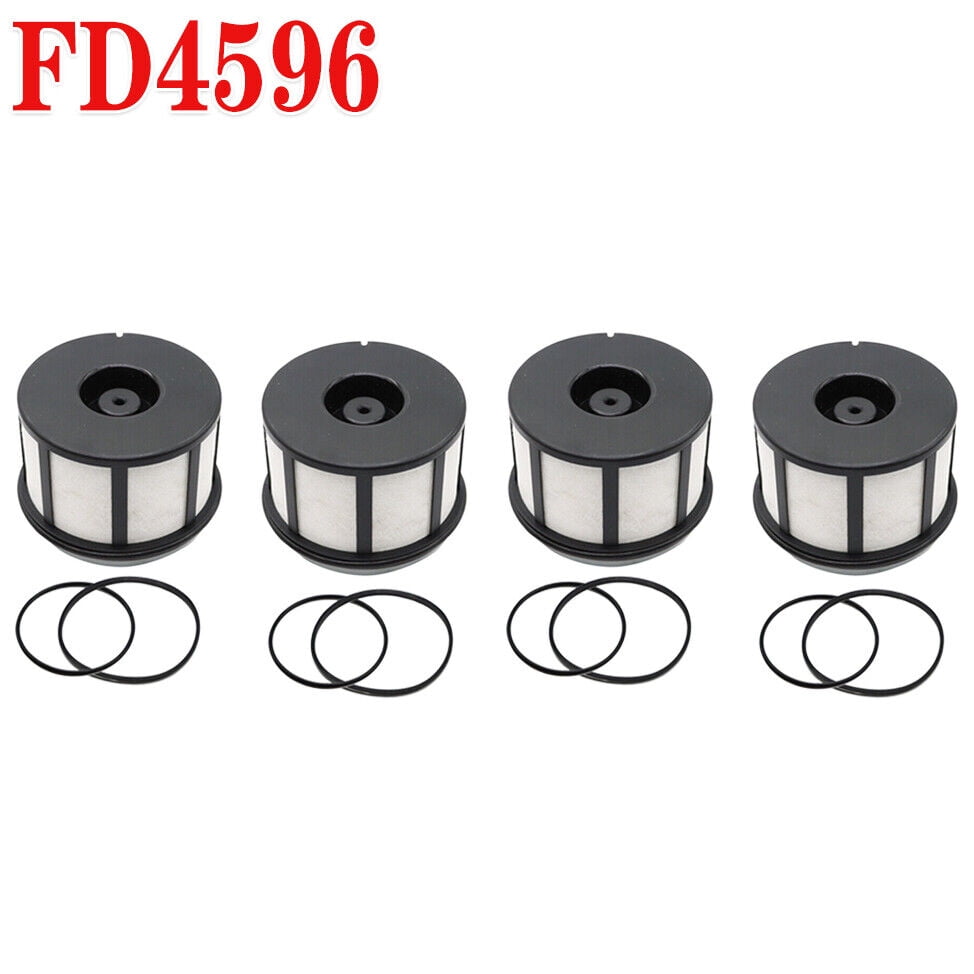 *(4Pack)* FD4596 Fuel Filter Element No Cap for Ford Powerstroke 7.3L ...