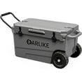 Oarlike Cooler with Wheels, 50 Quart Ice Chest Rolling Cooler Box ...