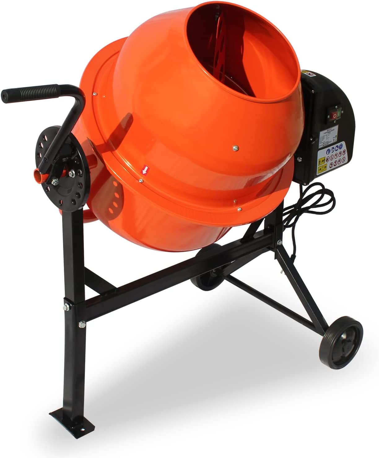 Oarlike 1/3 HP Electric Concrete Cement Mixer 3 Cu Ft Mortar Mixing ...