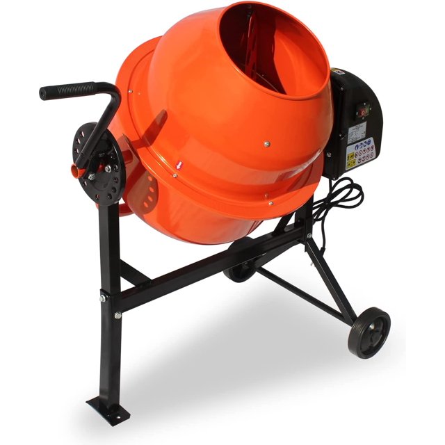 Oarlike 1/3 HP Electric Concrete Cement Mixer 3 Cu Ft Mortar Mixing ...
