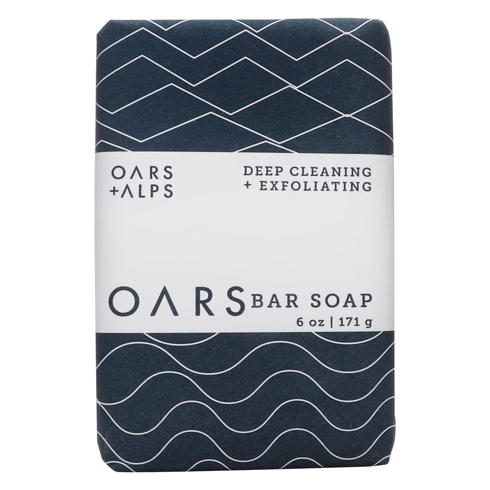 Oars + Alps Blue Charcoal Exfoliating Men's Bar Soap, Dermatologist ...