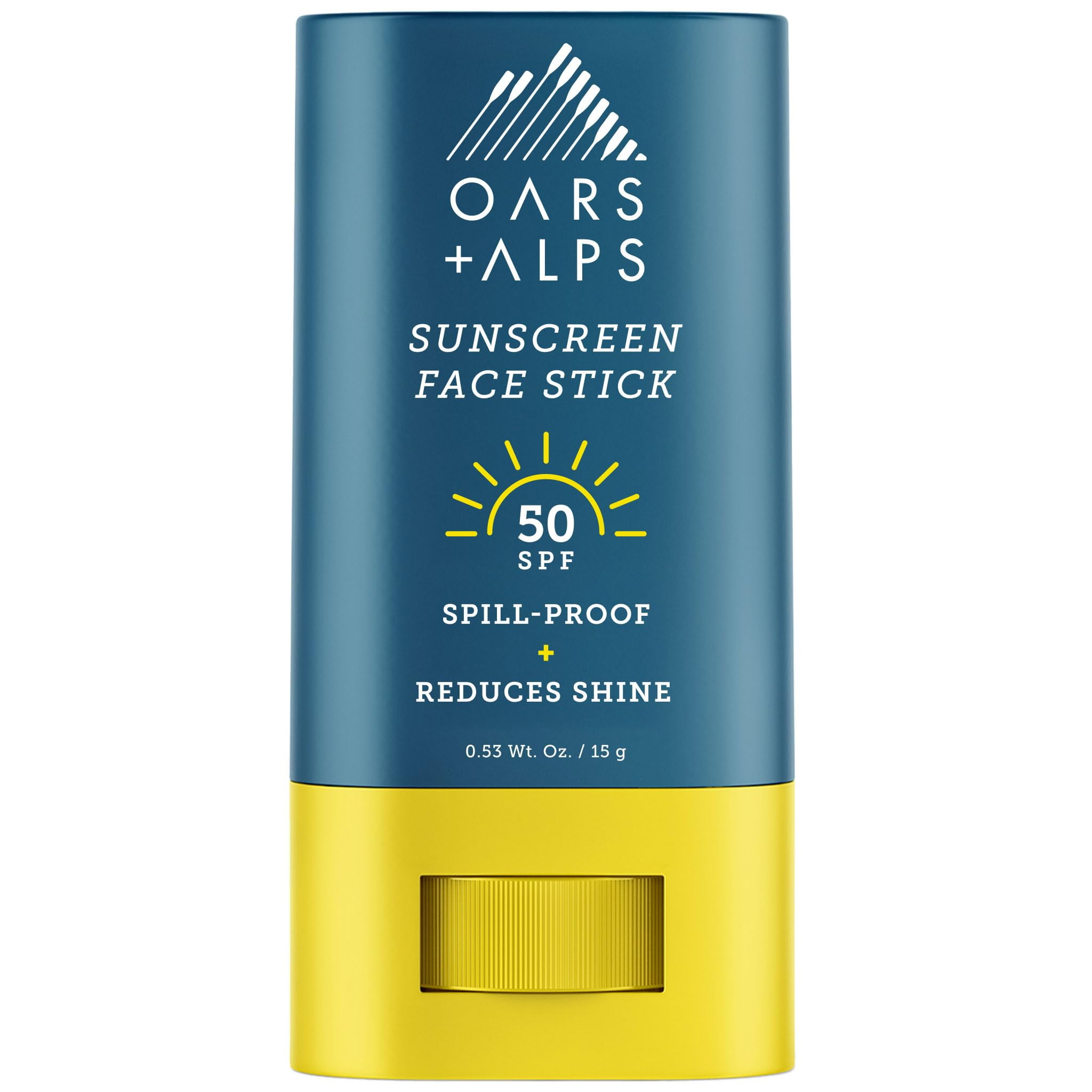 Oars + Alps Matte SAF21 Face Sunscreen Stick, SPF 50 Travel Sunscreen ...