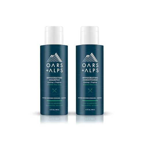 Oars + Alps Men's Sulfate Free Hair Shampoo and Conditioner Set ...