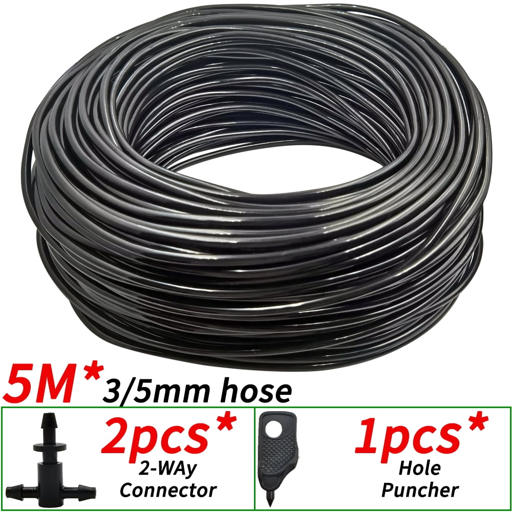 Oasis 5m Garden Watering 3/5mm Hose Irrigation Pipe 1/8'' Tubing ...