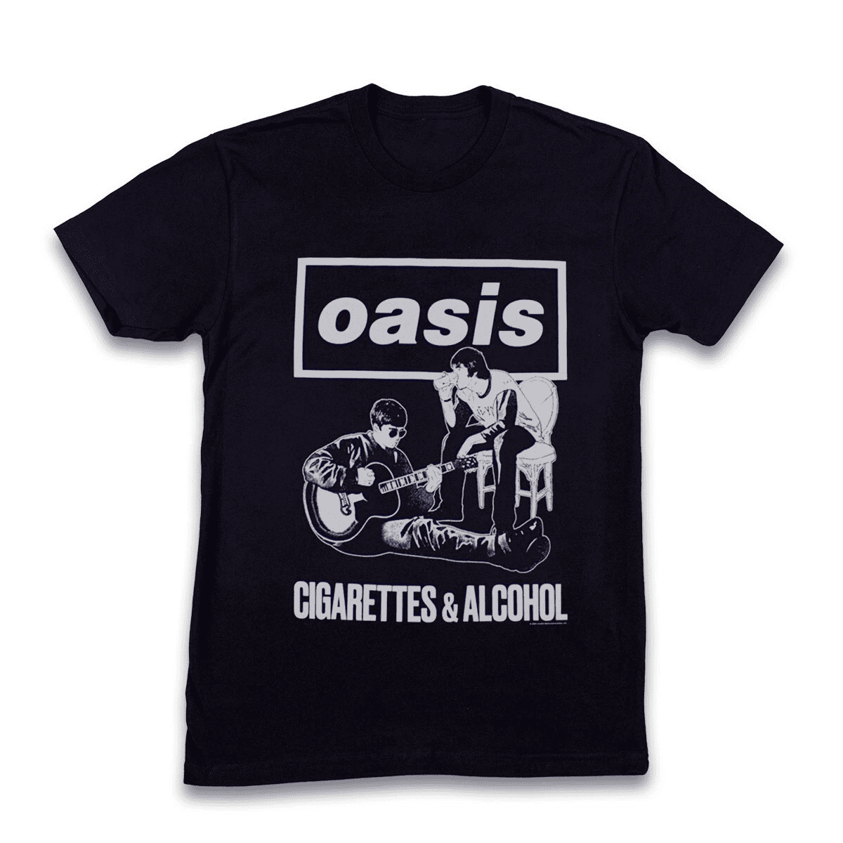 Oasis! Cigarettes & Alcohol Illustration Mono for fans men women ...