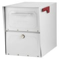 Oasis Classic White, Extra Large, Steel, Locking, Post Mount Parcel ...