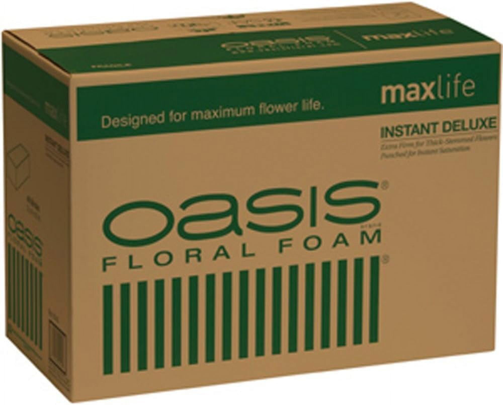 Oasis Instant Deluxe Floral Foam Bricks - Case of 48 - MaxLife Floral ...