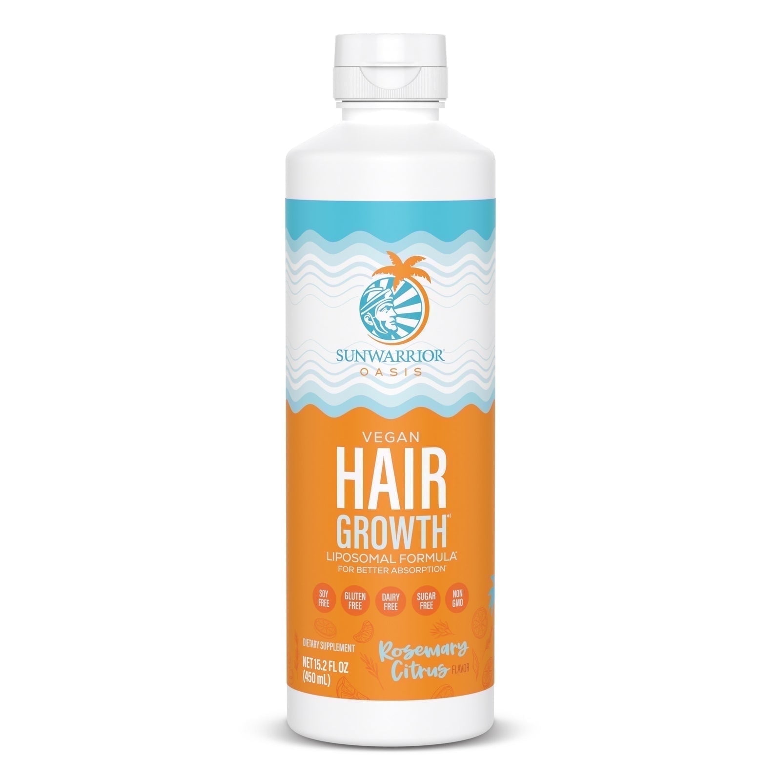 Sunwarrior Oasis Liquid Hair Growth Supplement for Adults, Rosemary ...