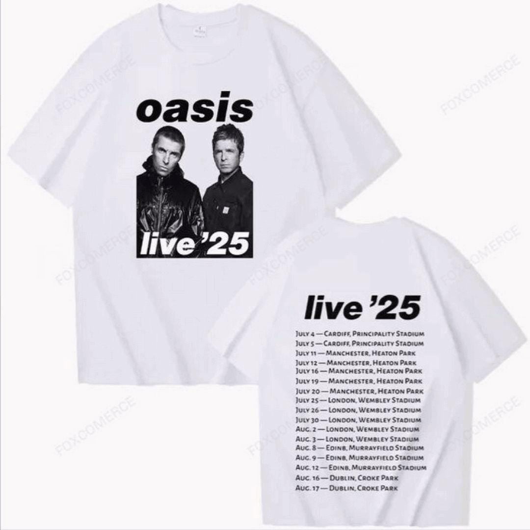 Oasis Live 25 Tour 2025 Shirt – Men and Women Summer Concert Tee ...
