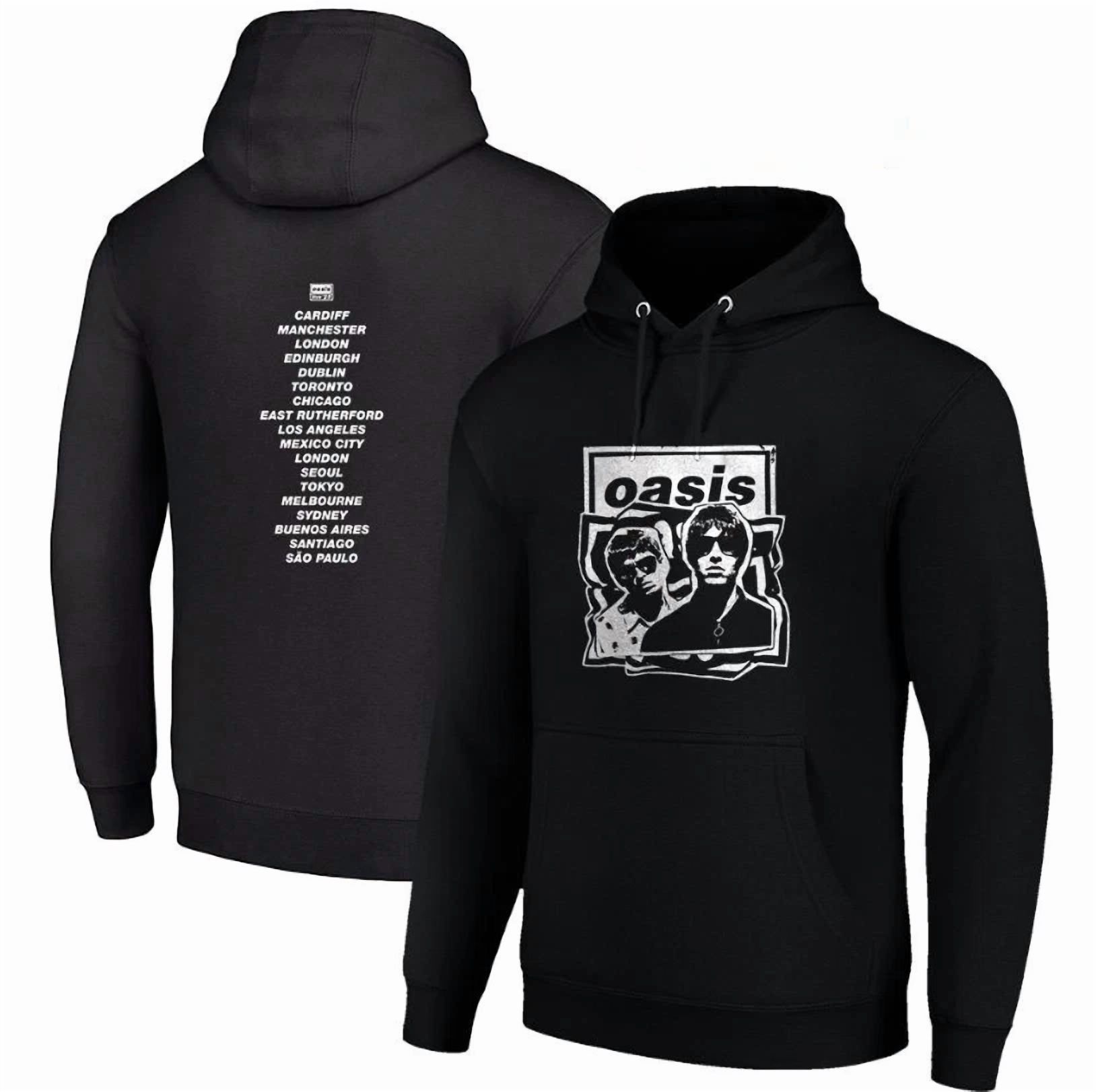 Oasis Live 25 World Tour Live 25 Cut Out Photo Cities Tour Hoodie ...