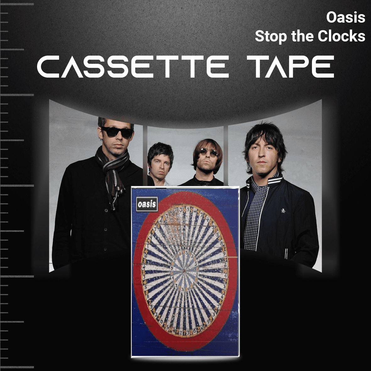 Oasis Retro Cassette Tape Collection – The Masterplan Album Fan-made ...