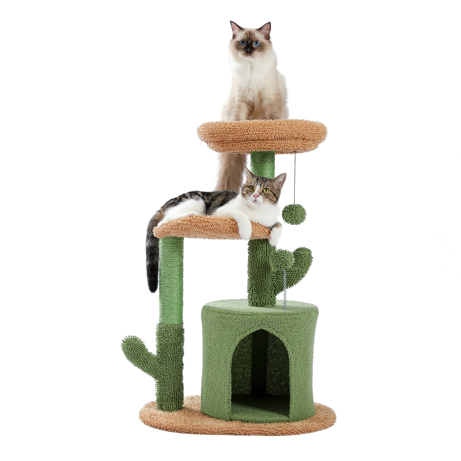 Oasis Series 32 Inches Cactus Plush Cat Tree - Walmart.com