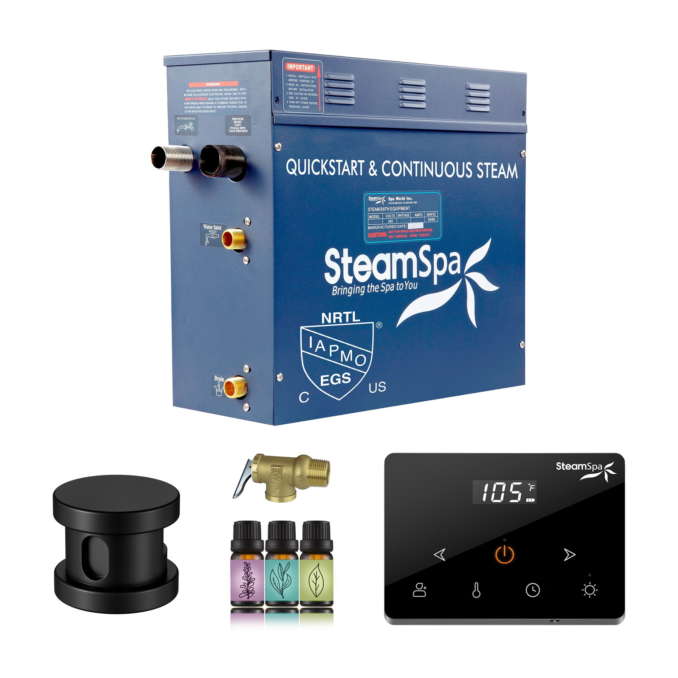 Oasis Series 6000-Watts Steam Generator with Continuous Steam Plus ...