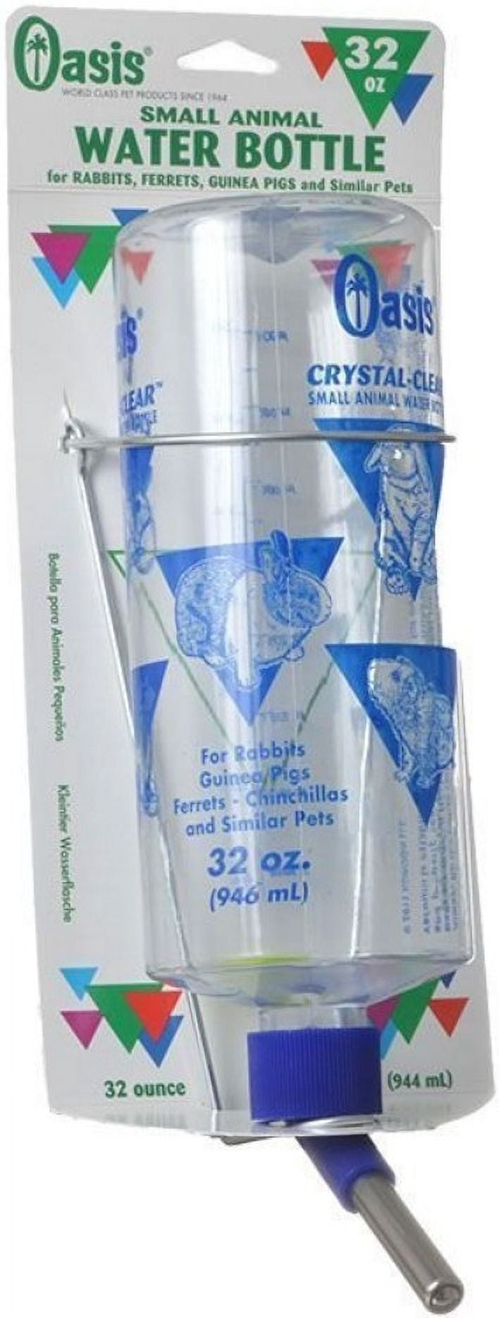 Oasis Small Animal Crystal Clear Water Bottle - Walmart.com