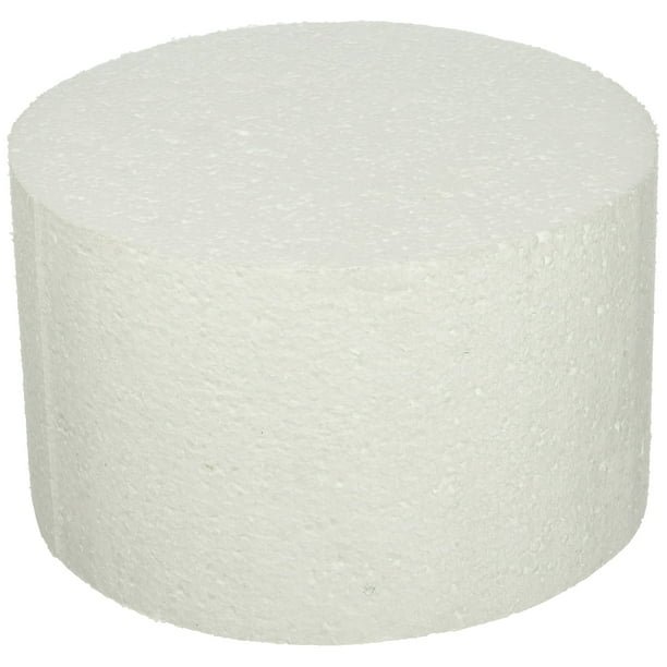 Oasis Supply Dummy Round Cake, 8" x 5", White - Walmart Business Supplies