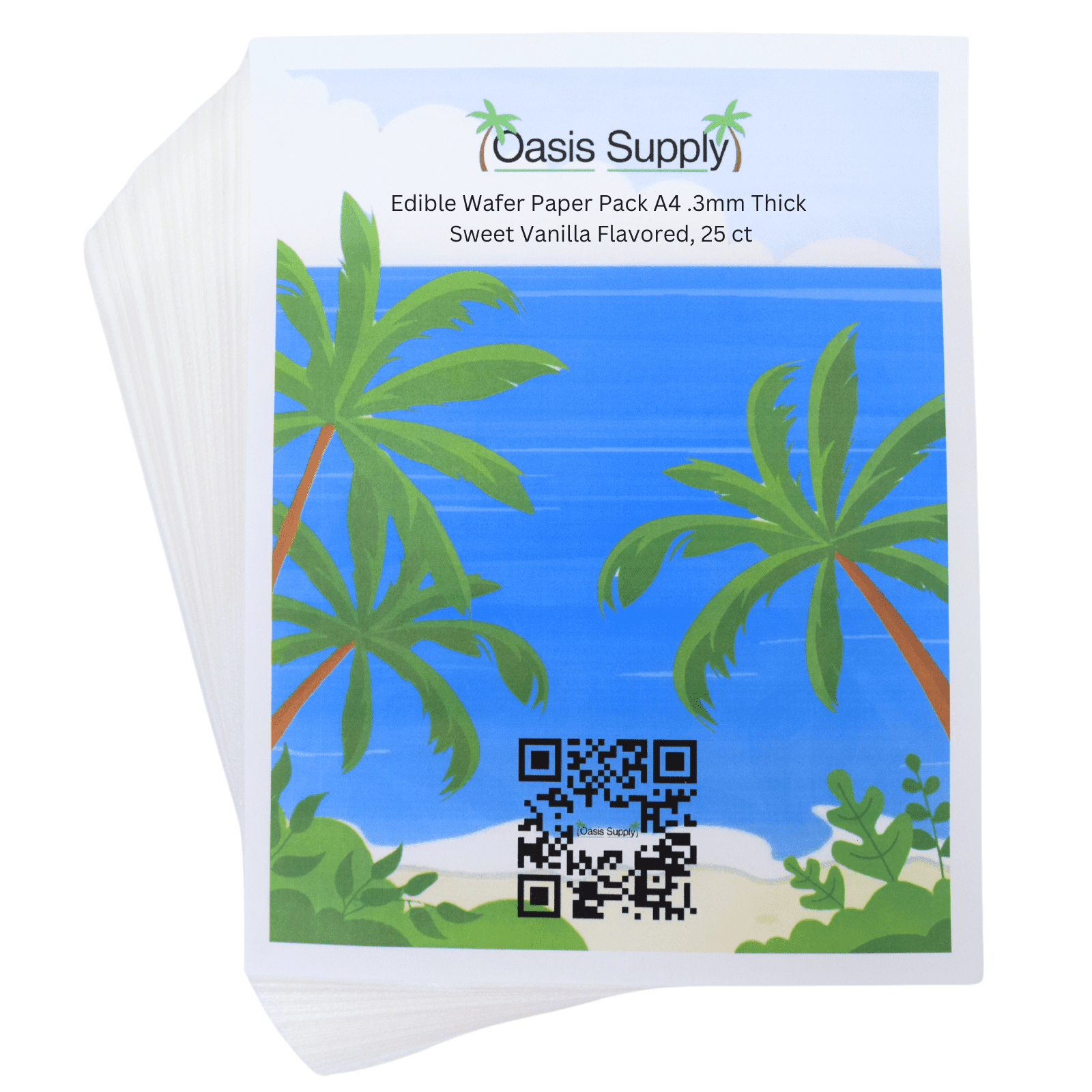 Oasis Supply Edible Rectangle Wafer Paper Pack A4 Large Size, Sweet ...