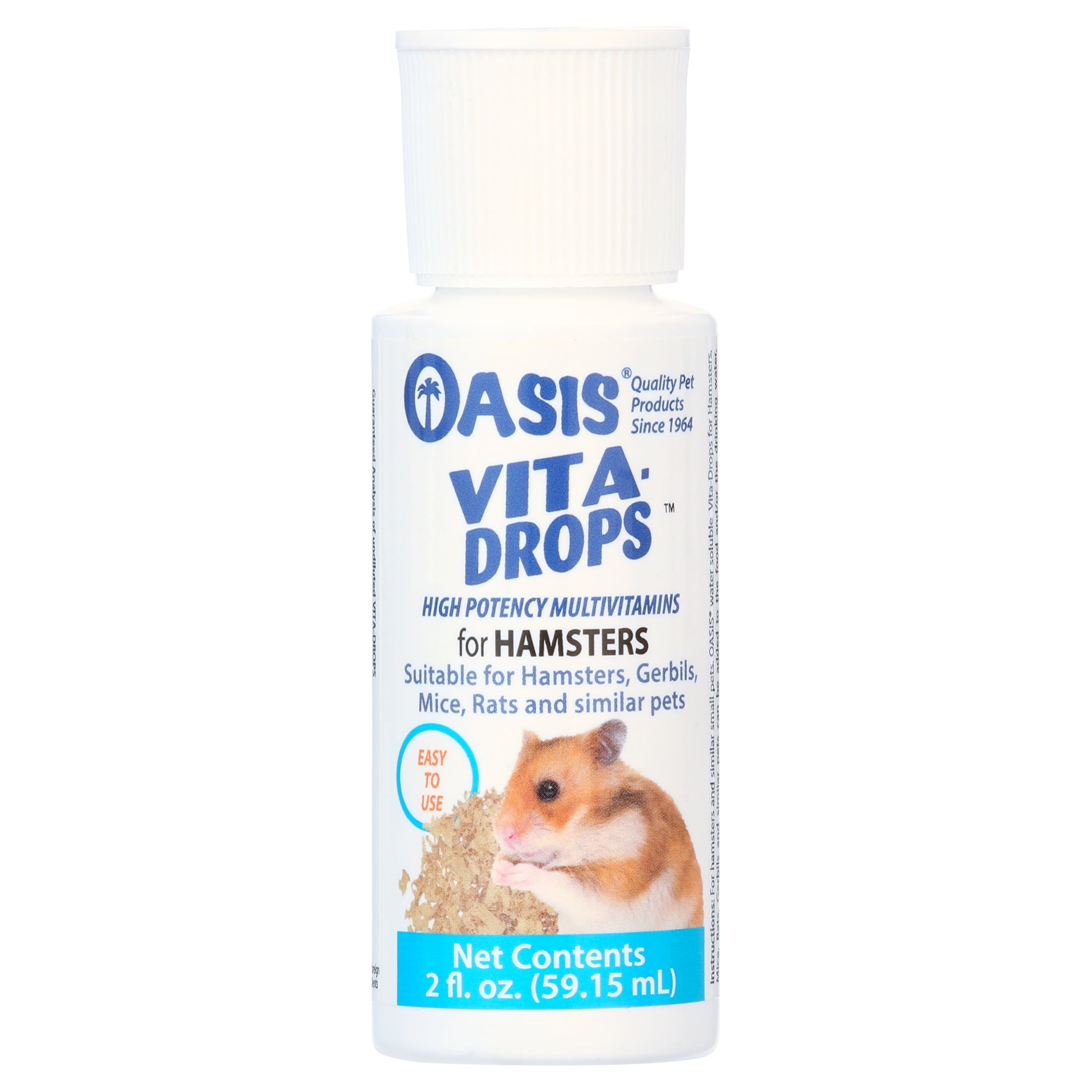 Oasis Vita-Drops High Potency Multivitamins for Hamsters 2 oz ...