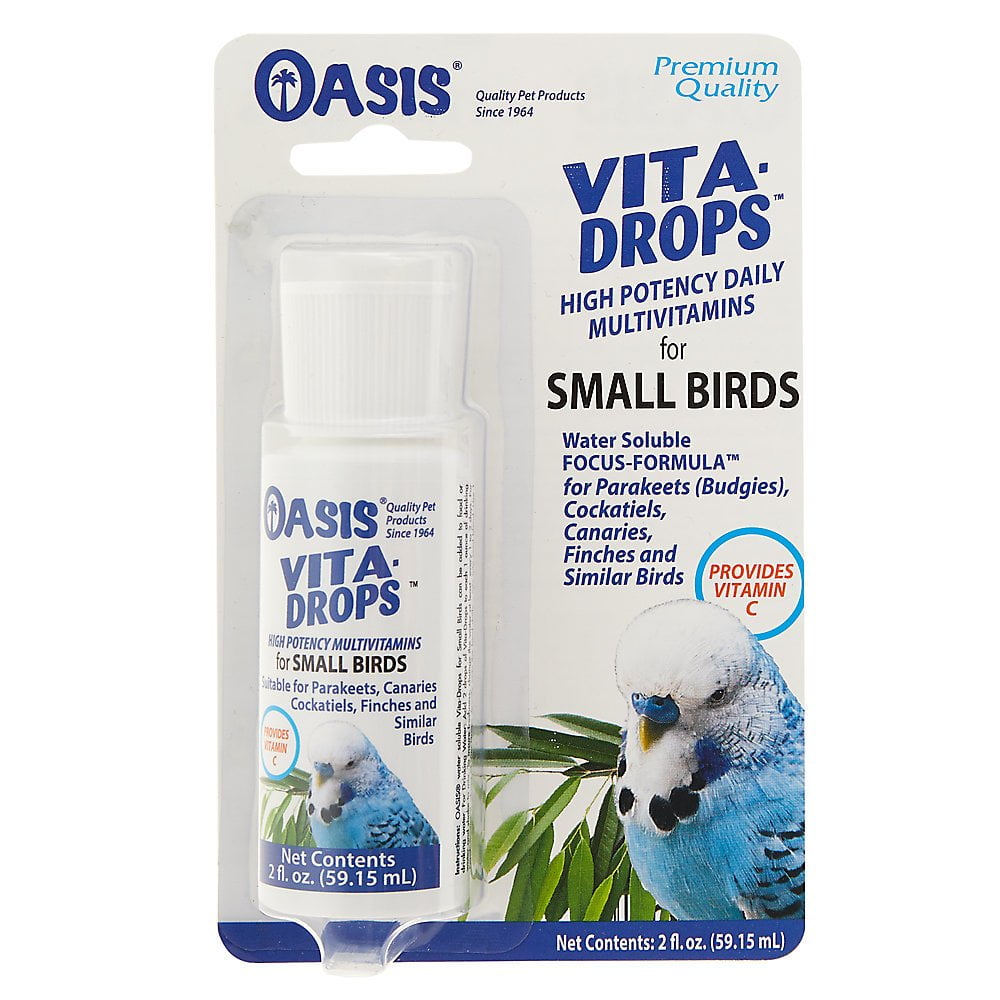 Oasis Vita Drops Multivitamin Supplement for Small Birds 2 fl oz ...