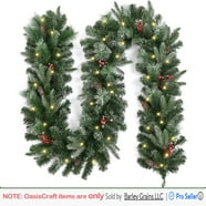 6 ft. Prelit Prelit Garland - Walmart.com