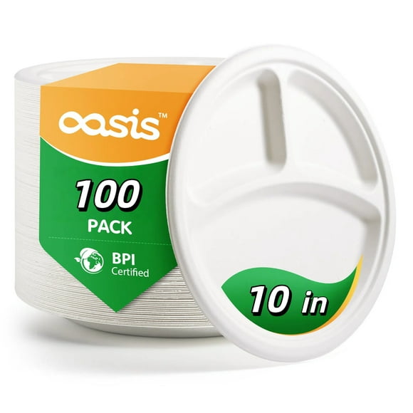 Chinet Compartment Paper Plates