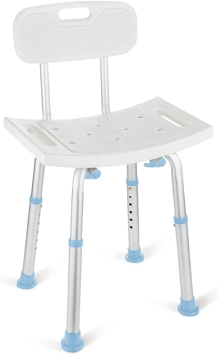OasisSpace Adjustable Shower Chair, Anti-Slip Bath Stool, Supports ...