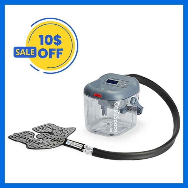 OasisSpace Cold Ice Therapy Machine & 2 Flexible Pads and Timer ...