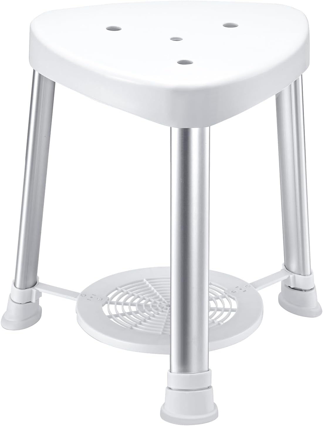 OasisSpace Corner Shower Stool, Shaving Bench for Small Bathroom with ...
