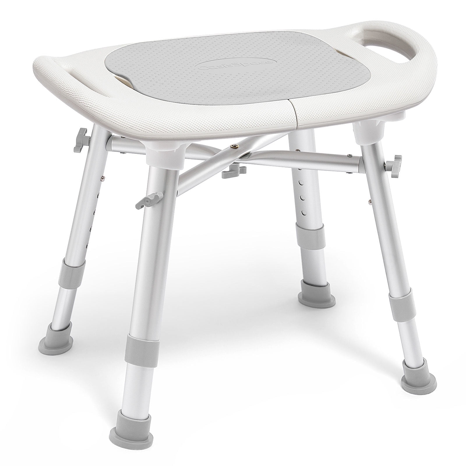 OasisSpace Upgraded Heavy Duty Shower Chair Stool, 60% Enlarged Seat ...