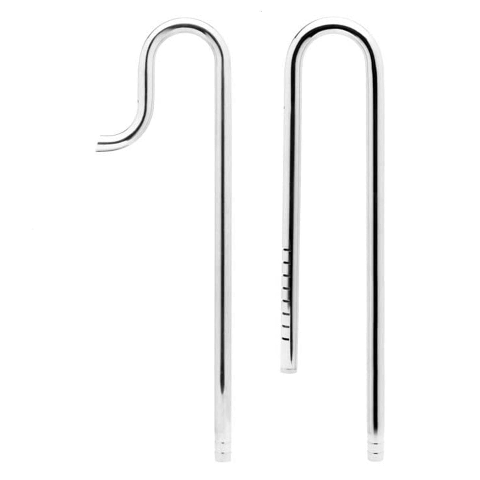 Oasiva 2 Pack Metal Lily Pipe Inflow and Outflow Polished Stainless ...