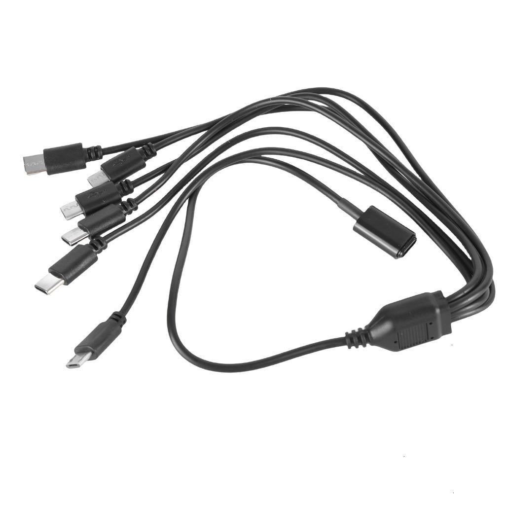 Oasiva 6-Way Charging Solution USB C to Triple USB 5Pin and Triple Type ...